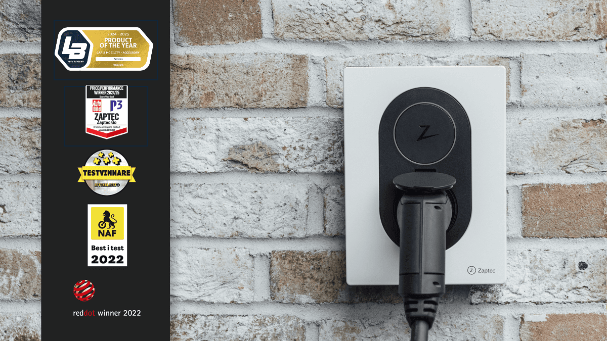 Zaptec Go - the Award-Winning EV charger | Zaptec